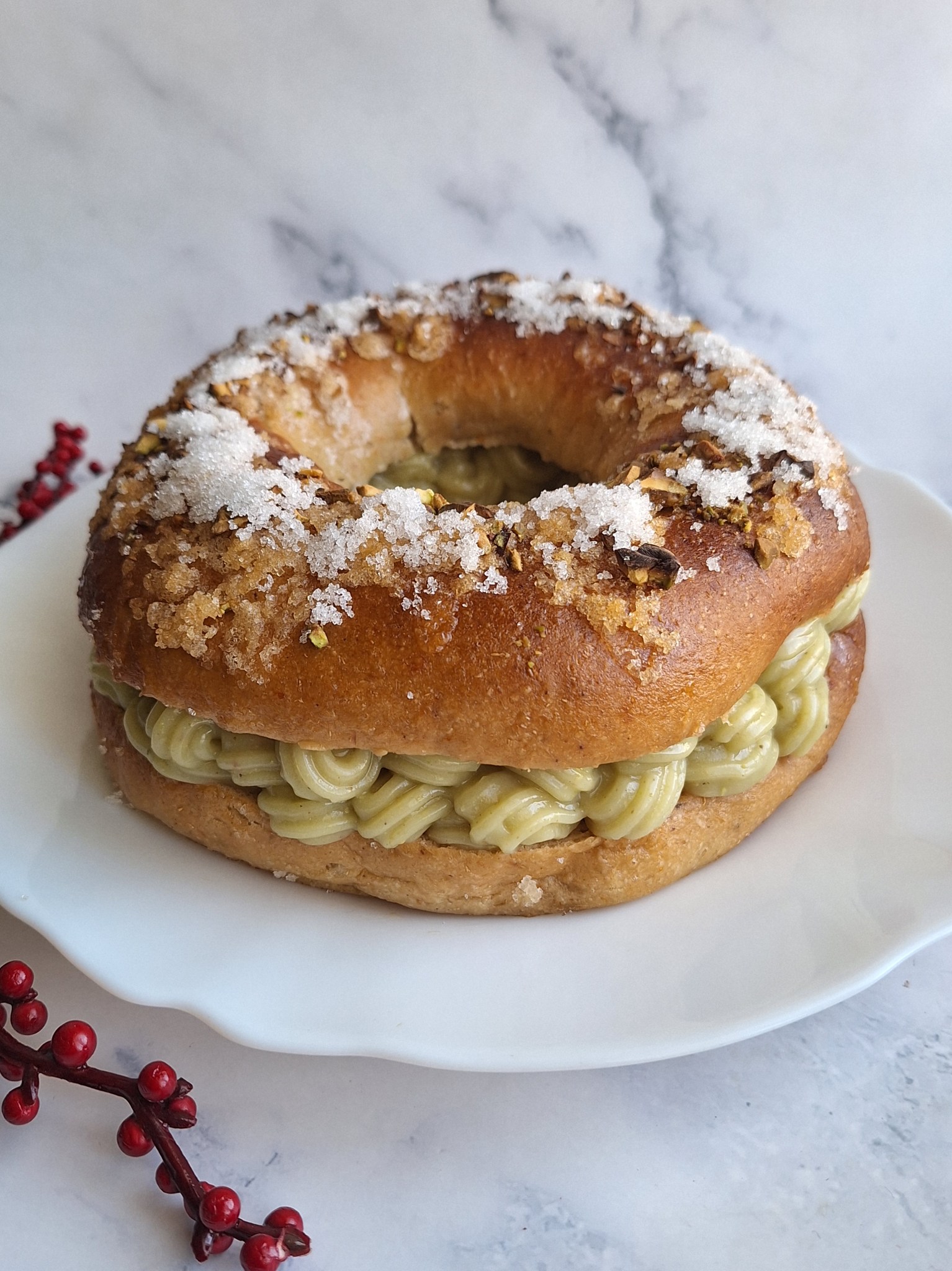 Roscón de Reyes (vegano y sin gluten). – Una de col y otra de azúcar
